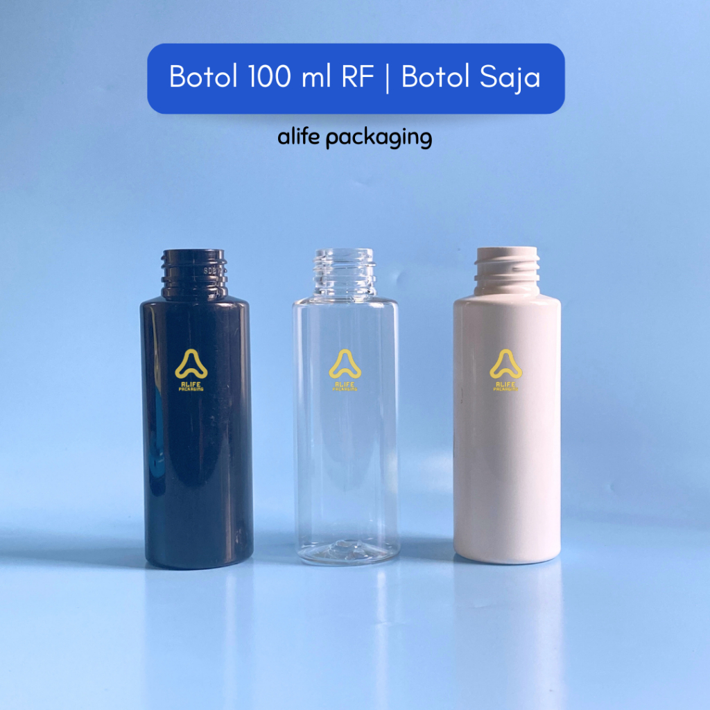 Jual Botol RF 100 ml | Botol PET 100 ml | Botol Plastik 100 ml - Botol Saja RF | Shopee Indonesia