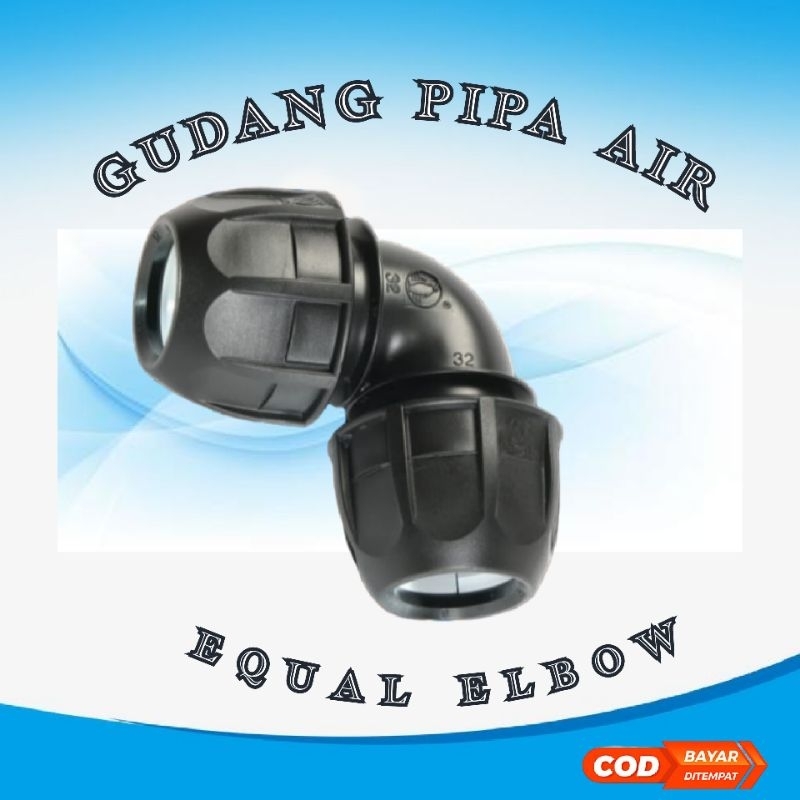 Jual Equal Elbow 1 1/2 inch Fitting pipa hdpe | Shopee Indonesia