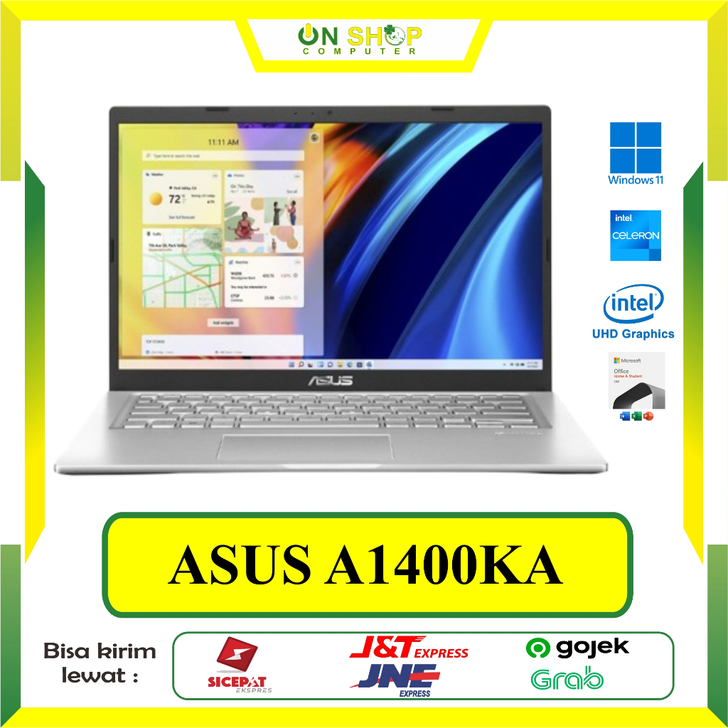 Jual Asus Vivobook 14 A1400KA Intel N4500 RAM 4GB SSD 512GB W11 Home ...
