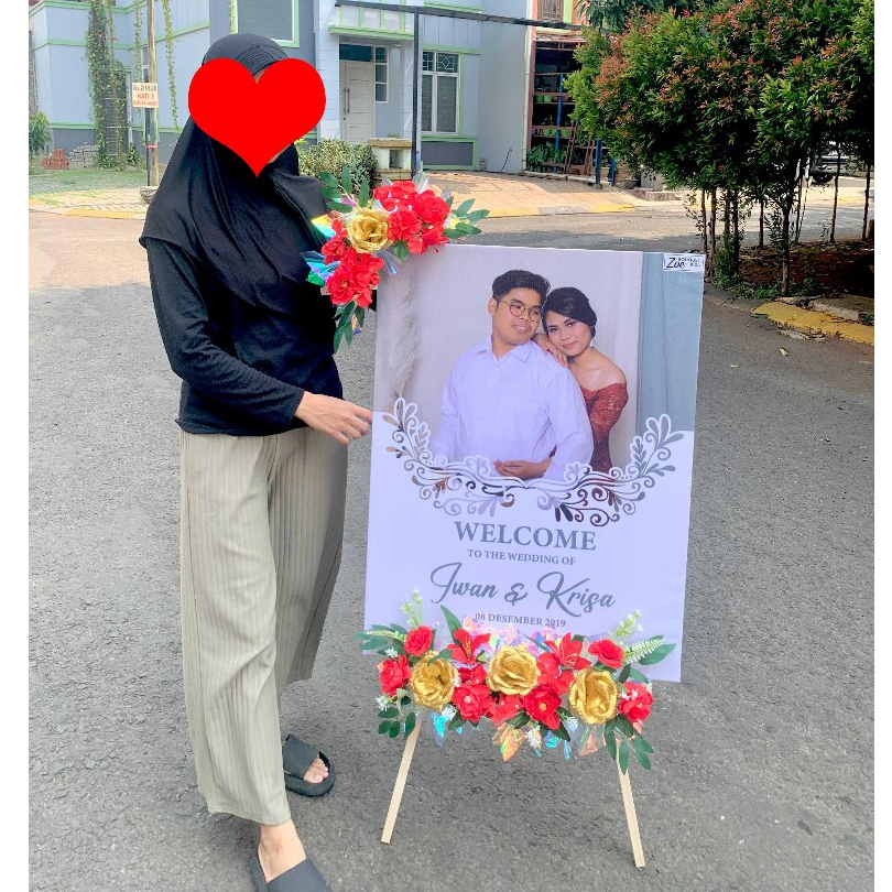 Jual [TIDAK PO] FLOWER BOARD MDF / Papan Bunga Anniversary / Grand ...
