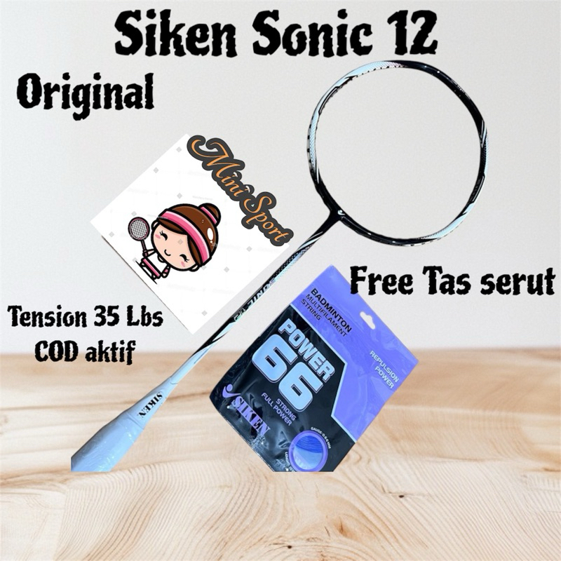Jual RAKET BADMINTON SIKEN SONIC 12 ORIGINAL | Shopee Indonesia