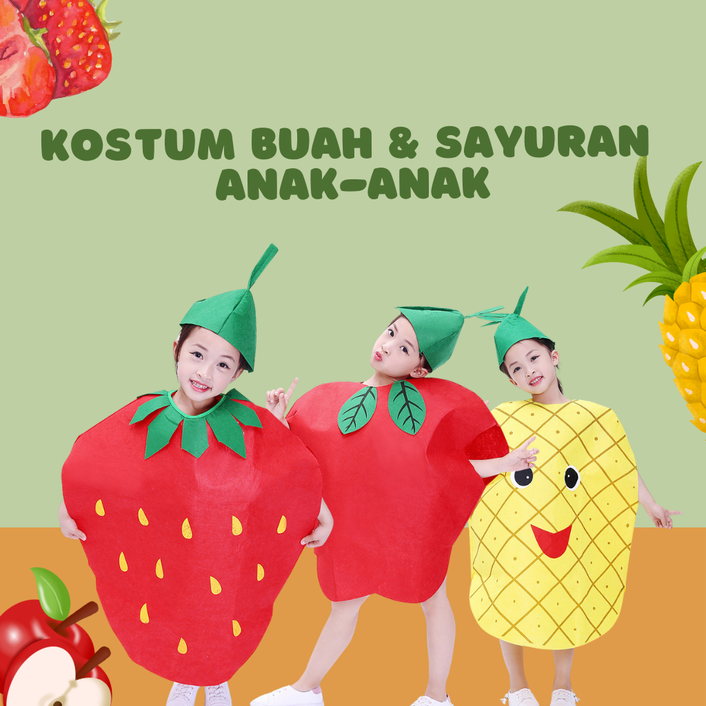 Jual MINIKIDI (K03) Kostum Buah Dan Sayur Anak Untuk Karnaval Cosplay ...