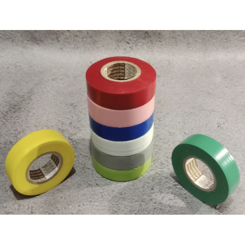 Jual Paket isi 10pcs isolasi solasi selotip warna warni nitto original ...