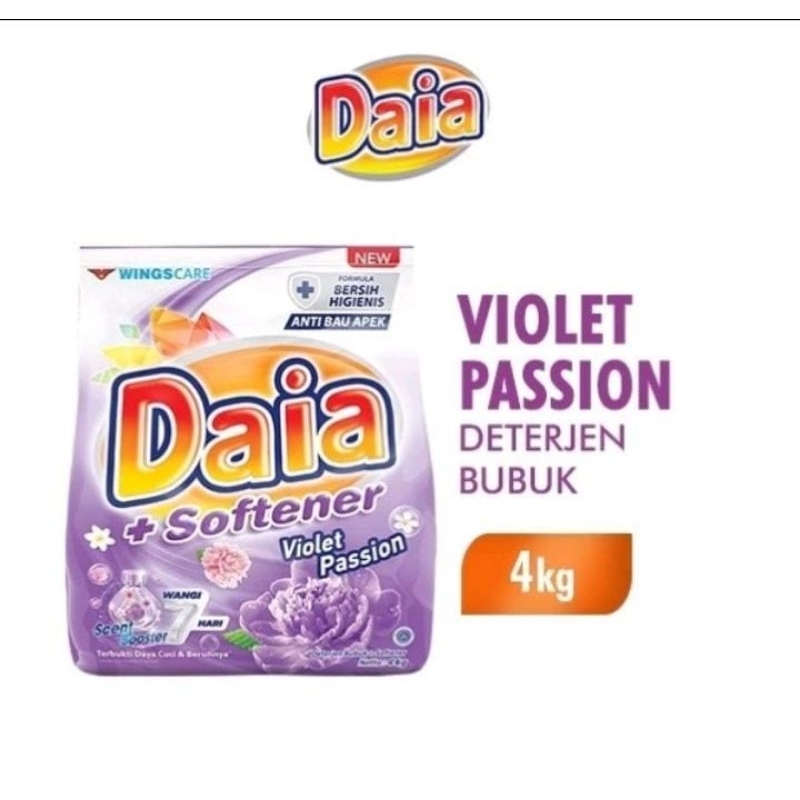 Jual Daia Detergen Bubuk Violet(ungu) 4Kg | Shopee Indonesia