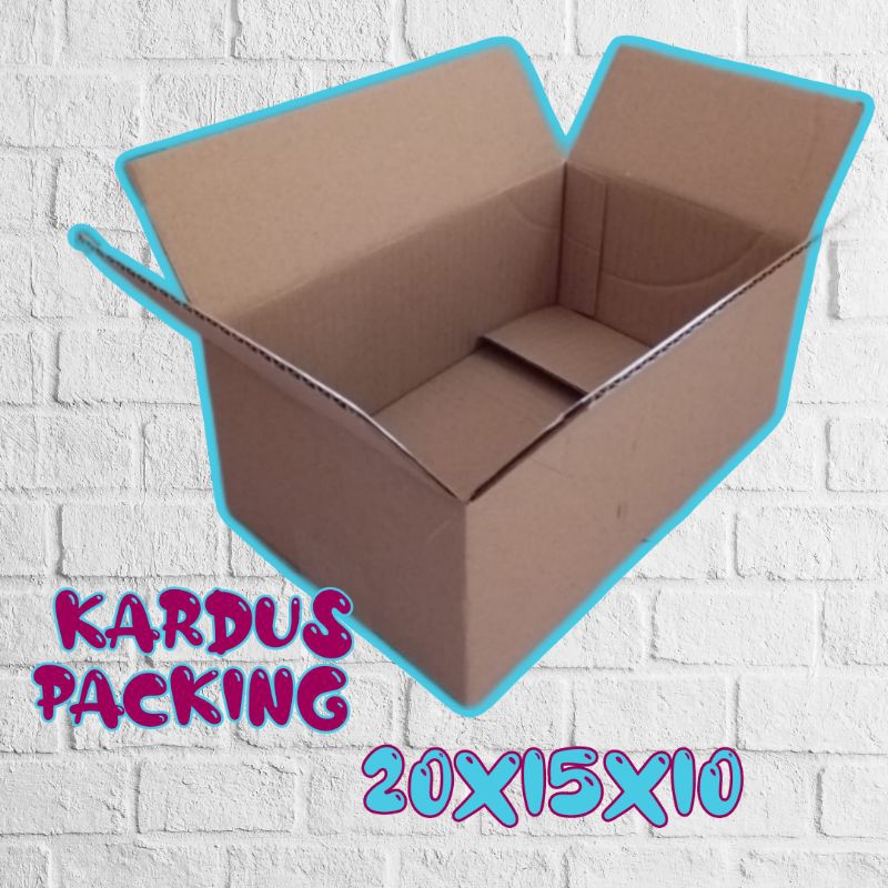 Jual kardus packing UK 20x15x10 kardus besar kardus kecil | Shopee ...