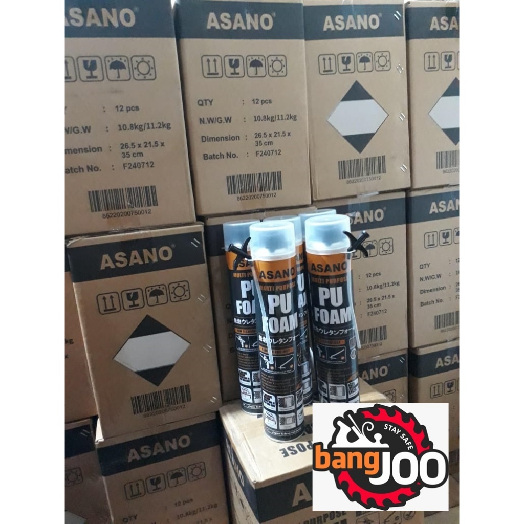 Jual Foam sealent ASANO - Polyurethane Foam / Sealant Foam SPRAY PU Foam 750ml ASANO JAPAN DIY ...