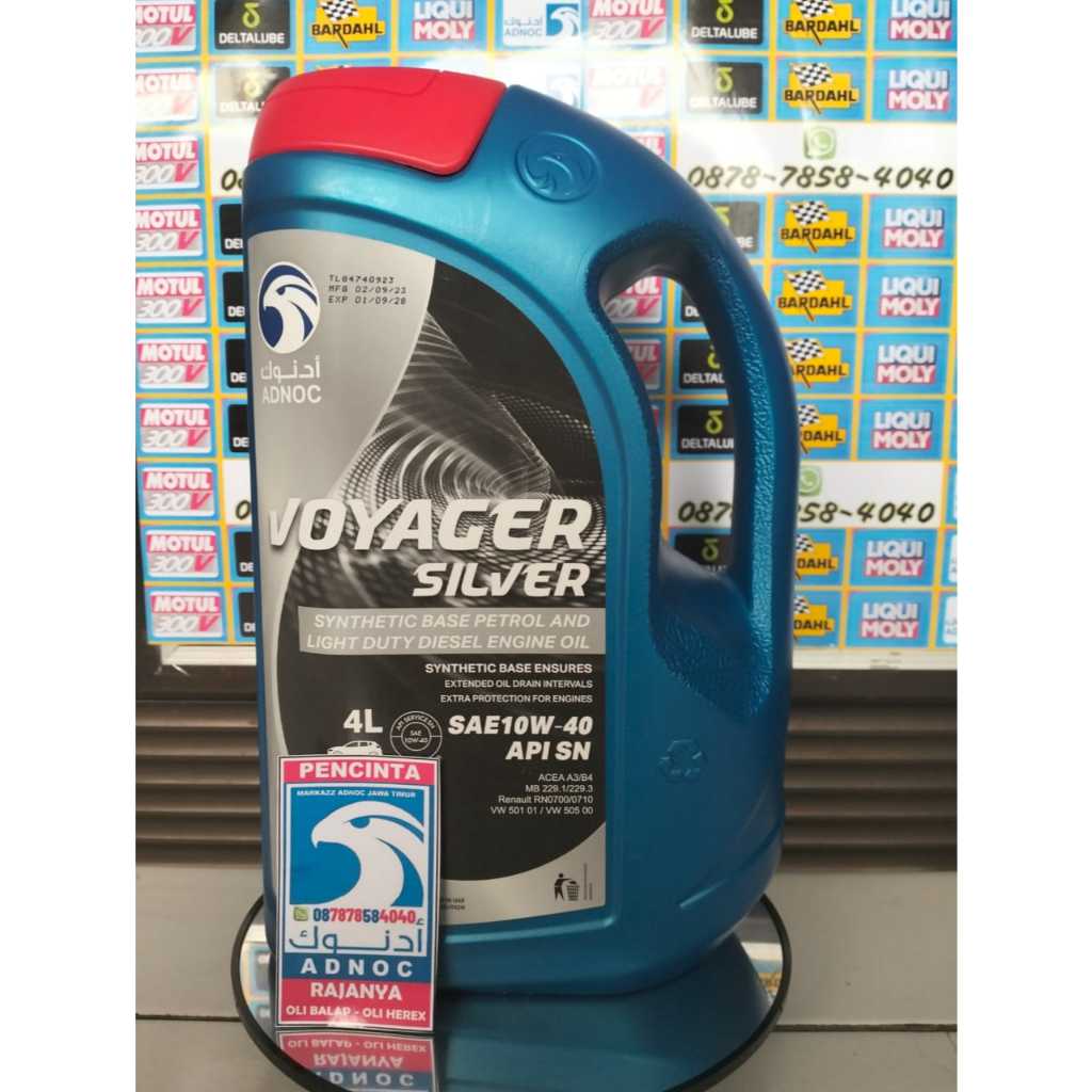 Jual Oli Herex - Oli Balap Adnoc Voyager silver kemasan galon 4 liter ...