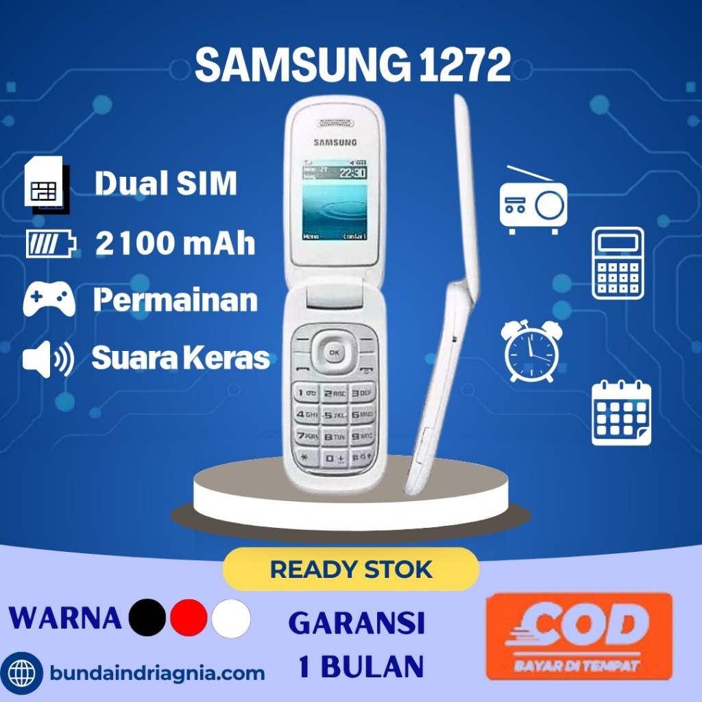 Jual Hp Samsung Flip Dual Sim Samsung Lipat GT E 1272 Jadul Original ...