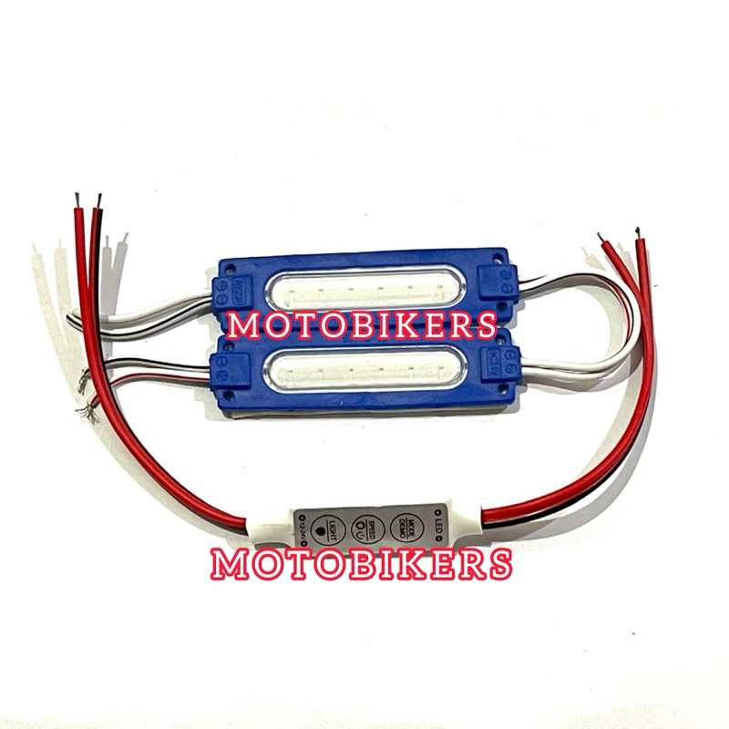 Jual PAKET LAMPU KOLONG Led Cob 6 Mata + Modul Relay Kedip 12Volt dan ...