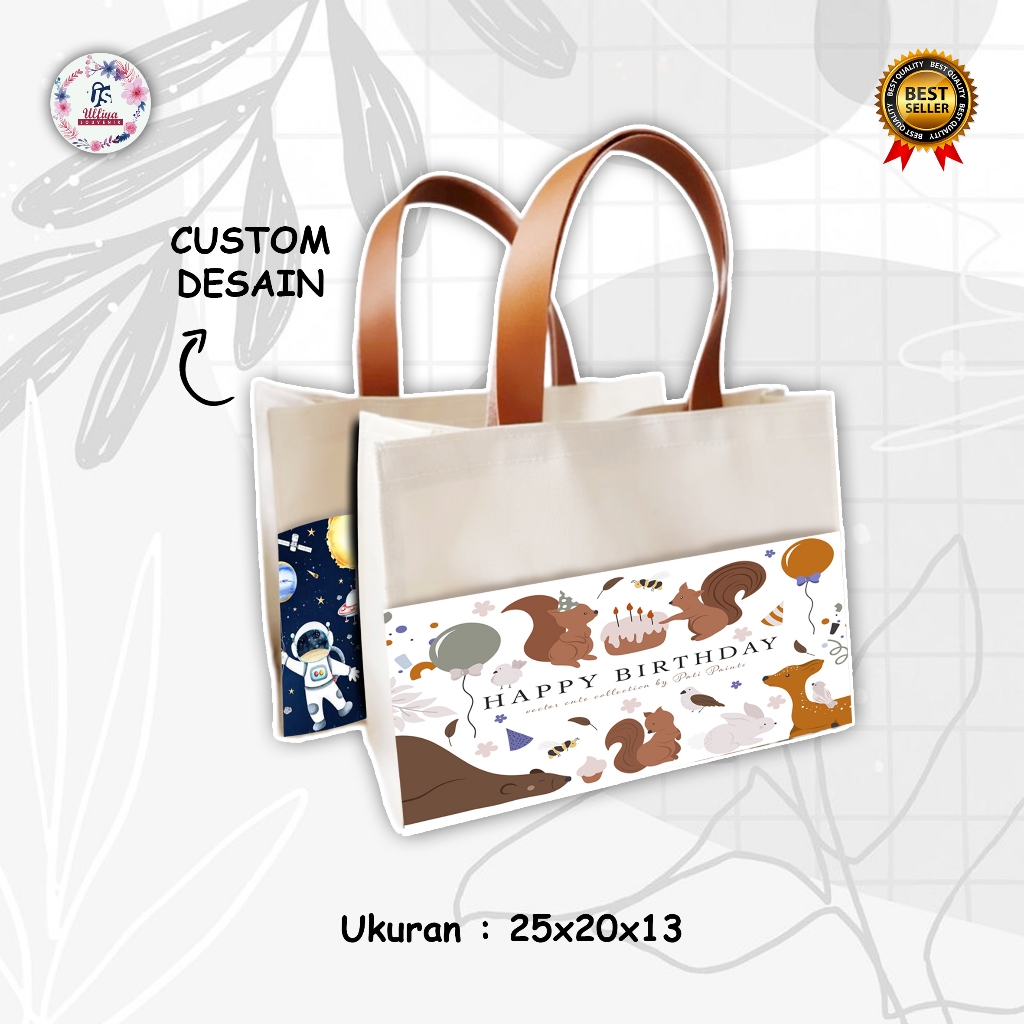 Jual MODEL TOTE BAG KANTONG Tas Ultah Murah Di Bawah 10 Ribuan Tema ...