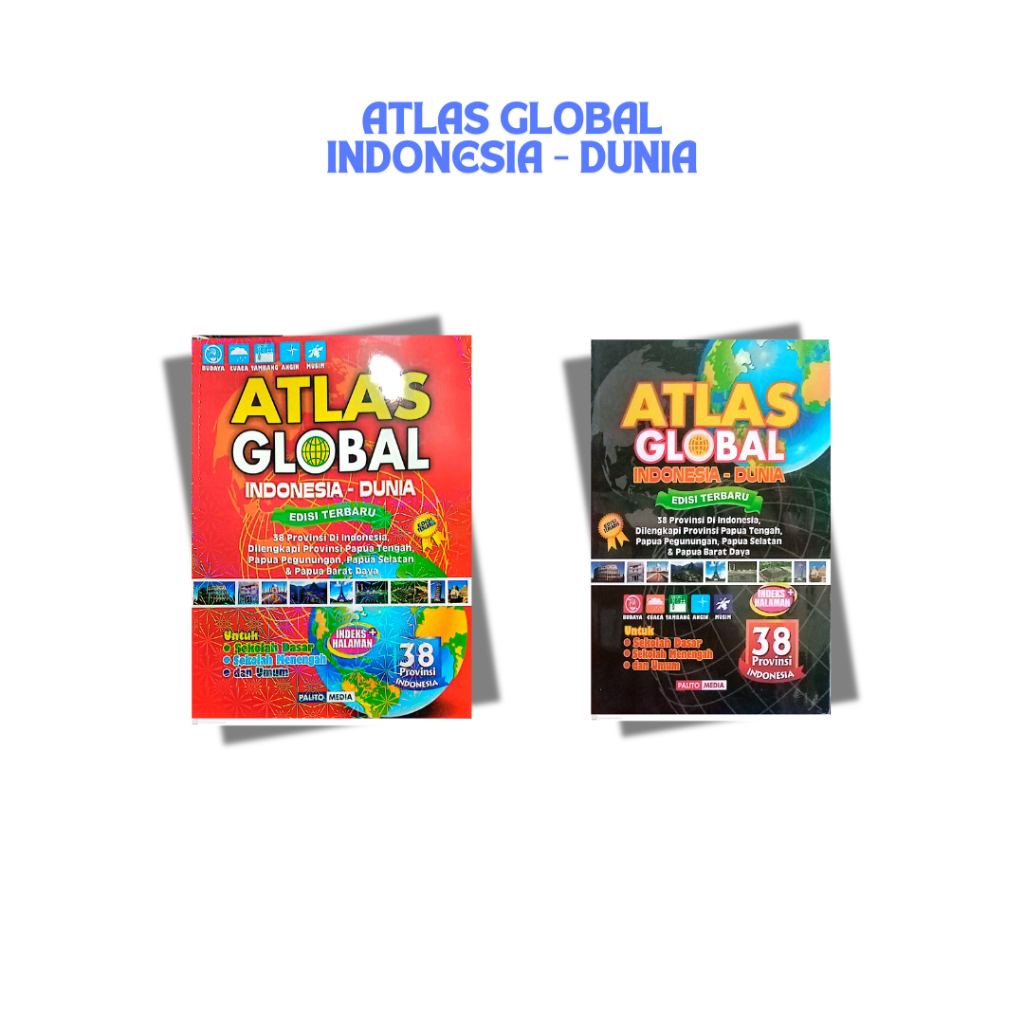 Jual Atlas Global Indonesia dan Dunia dilengkapi Indeks + Halaman Edisi ...