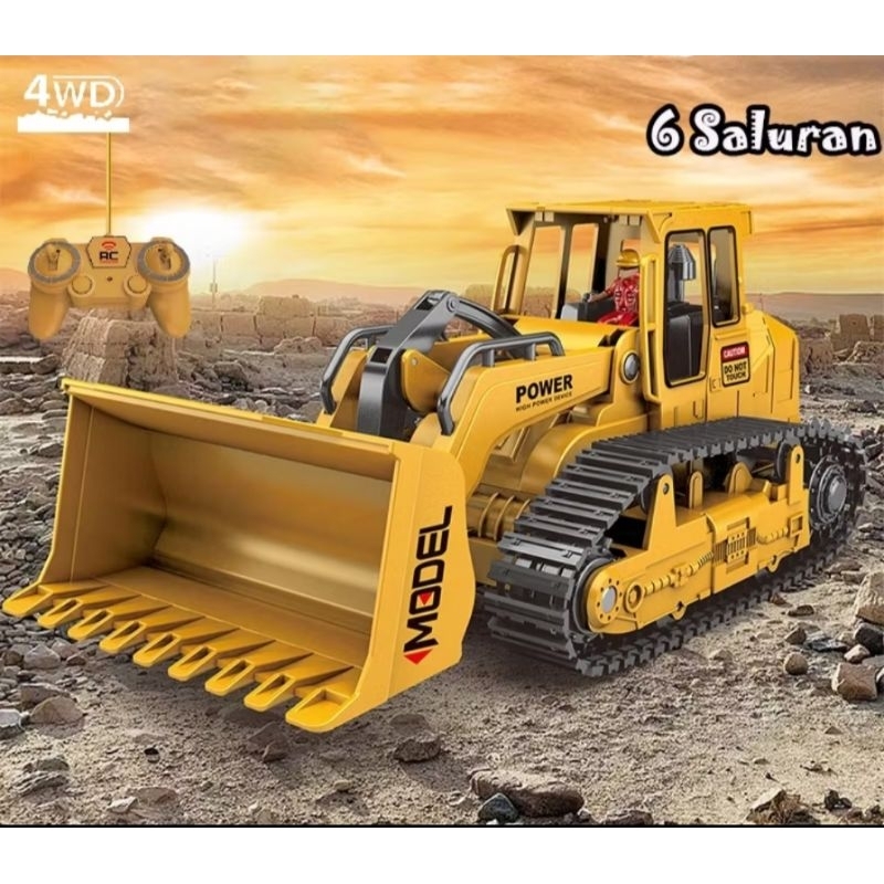 Jual mainan buldoser remote control mainan pemuat konstruksi pemuat ...