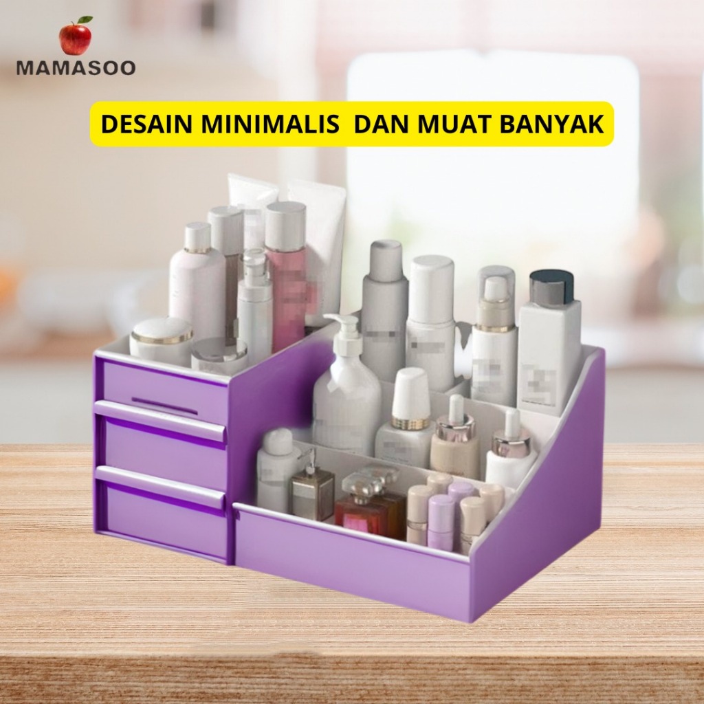Jual MAMASOO Rak Kosmetik Drawer Kotak Penyimpanan Makeup Organizer ...