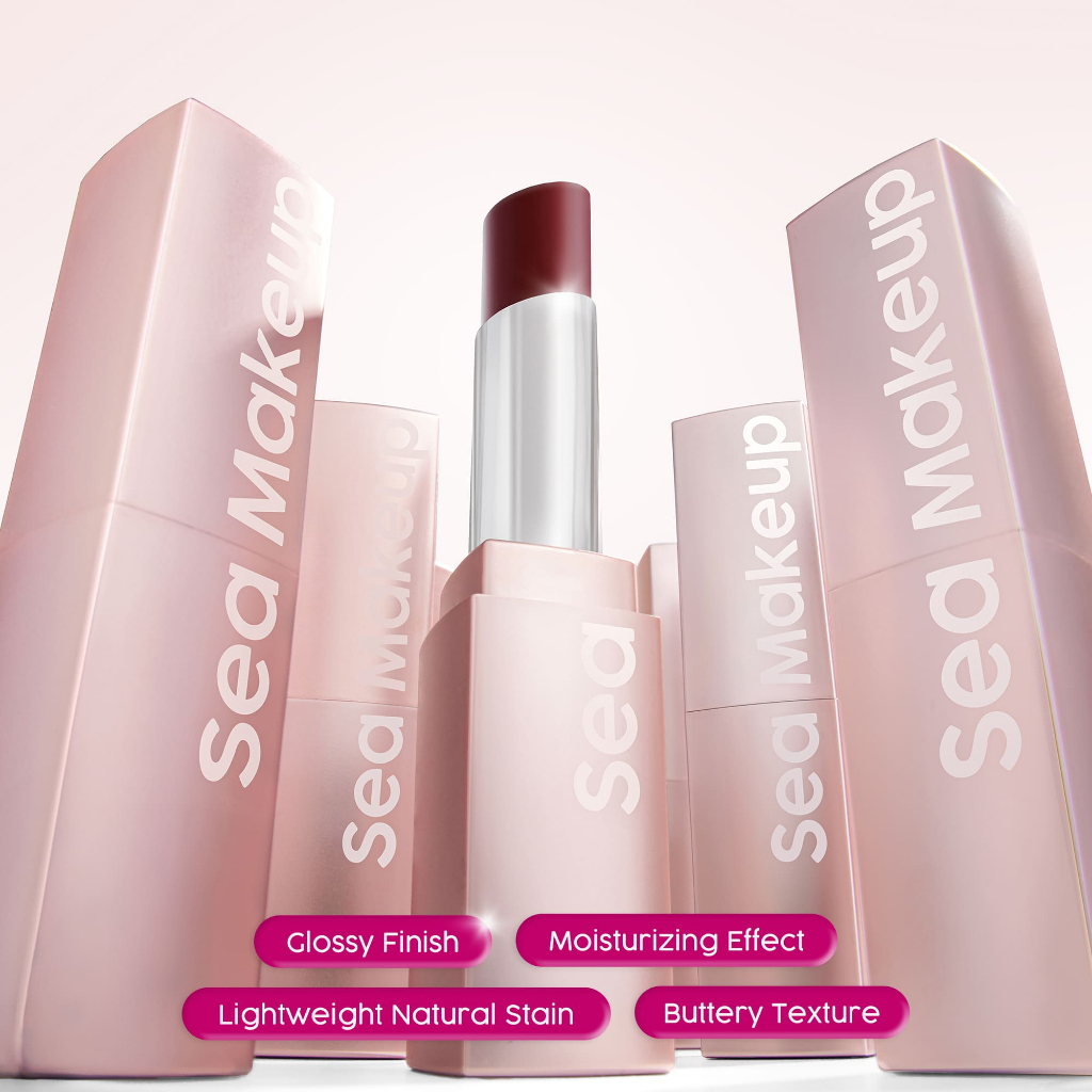 Jual Sea Makeup Hydrating Glossy Gleam Luster Tinted Lip Balm ...