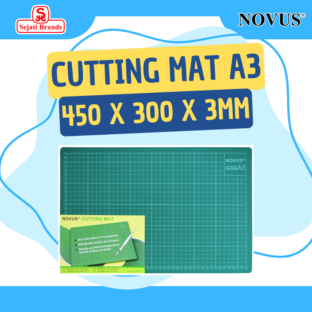 Jual Novus Cutting Mat Alas Potong Kertas Cutting Pad Board A3 ...