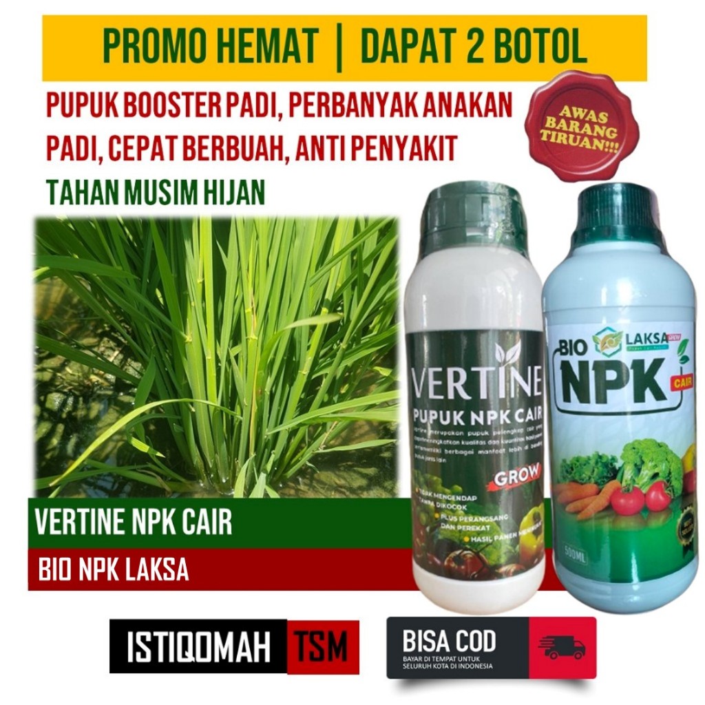 Jual (ISI 2 BOTOL) PROMO VERTINE & BIO NPK LAKSA Mengoptimalkan Panen: Solusi Terbaru dengan ...