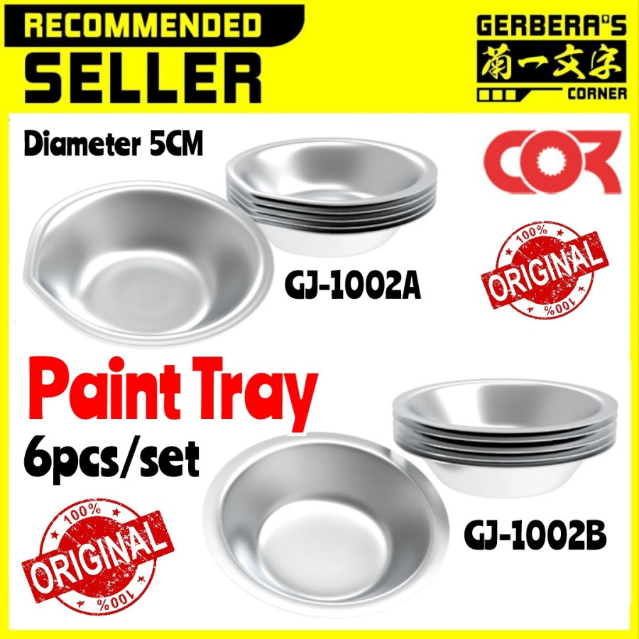 Jual COR Paint Tray GJ-1002 Wadah Campur Cat Palette Palet Cat | Shopee ...