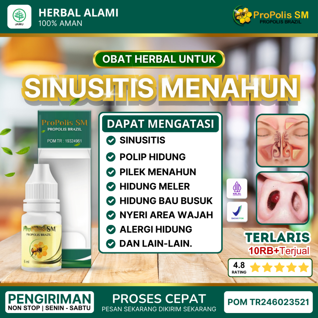 Jual Obat Herbal Sinusitis Polip Hidung Penciuman Bau Busuk Alami Filek Menahun Hidung Tersumbat ...