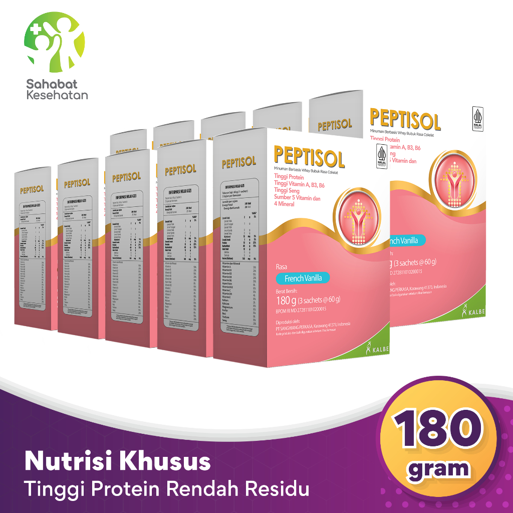 Jual Bundle 10 Box Peptisol - Susu Tinggi Protein Rendah Residu ...