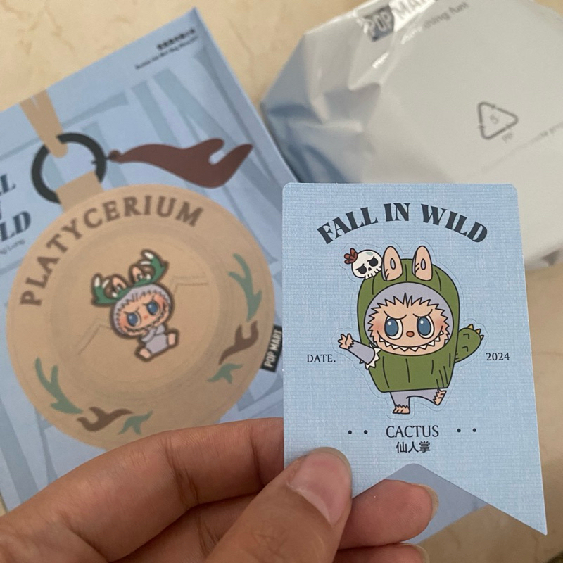 Jual popmart labubu fall in wild bucket hat pouch bag selected cactus ...