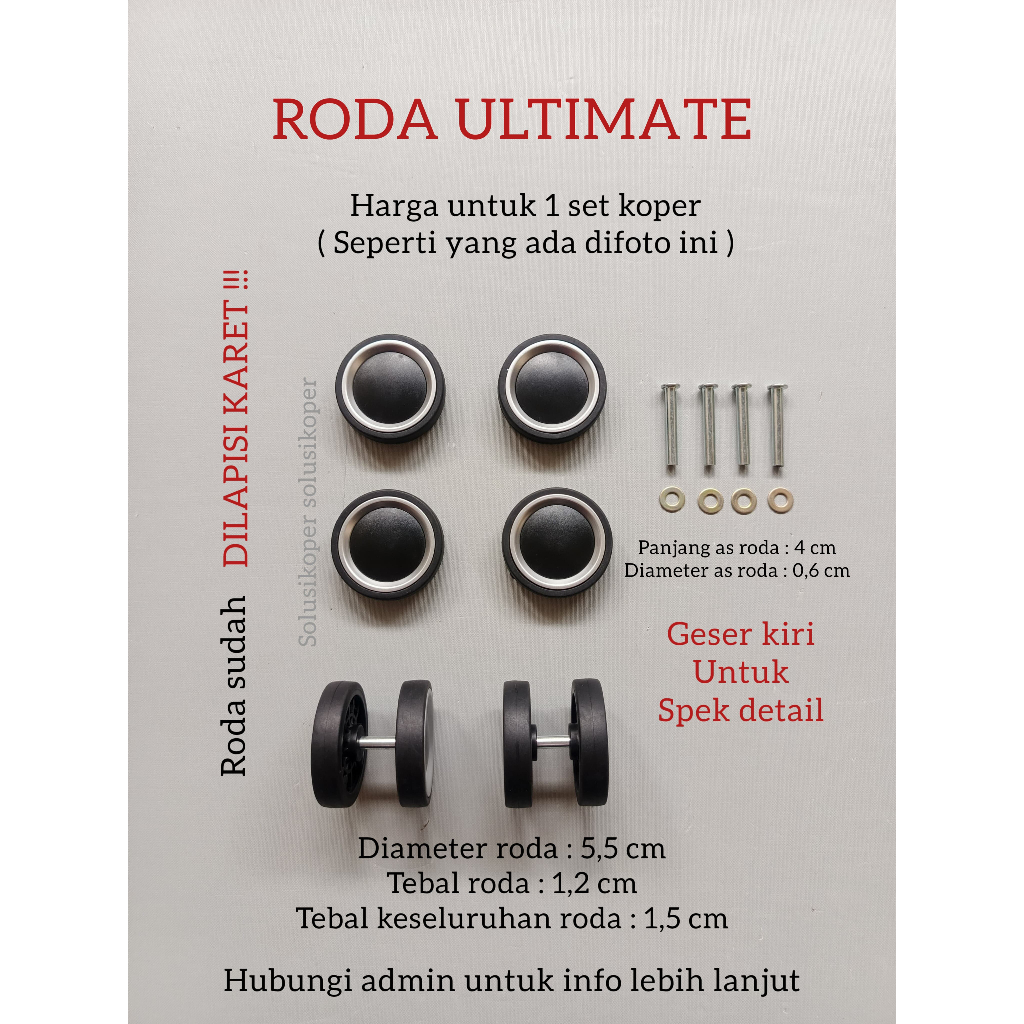 Jual RODA KOPER, RODA PENGGANTI DOUBLE WHEEL, RODA KOPER AMERICA ...