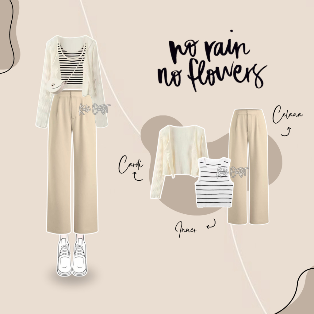 Jual Oneset Cardigan Korean Style 3in1 Paket OOTD Satu Set - KK139 ...