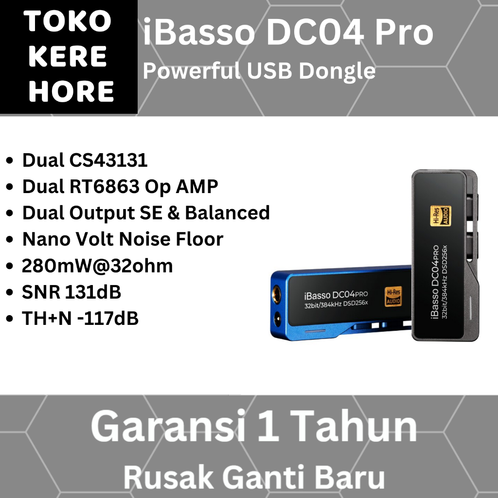 Jual iBasso DC04 Pro USB DAC Audio Dongle Dual CS43131 RT6863 | Shopee ...