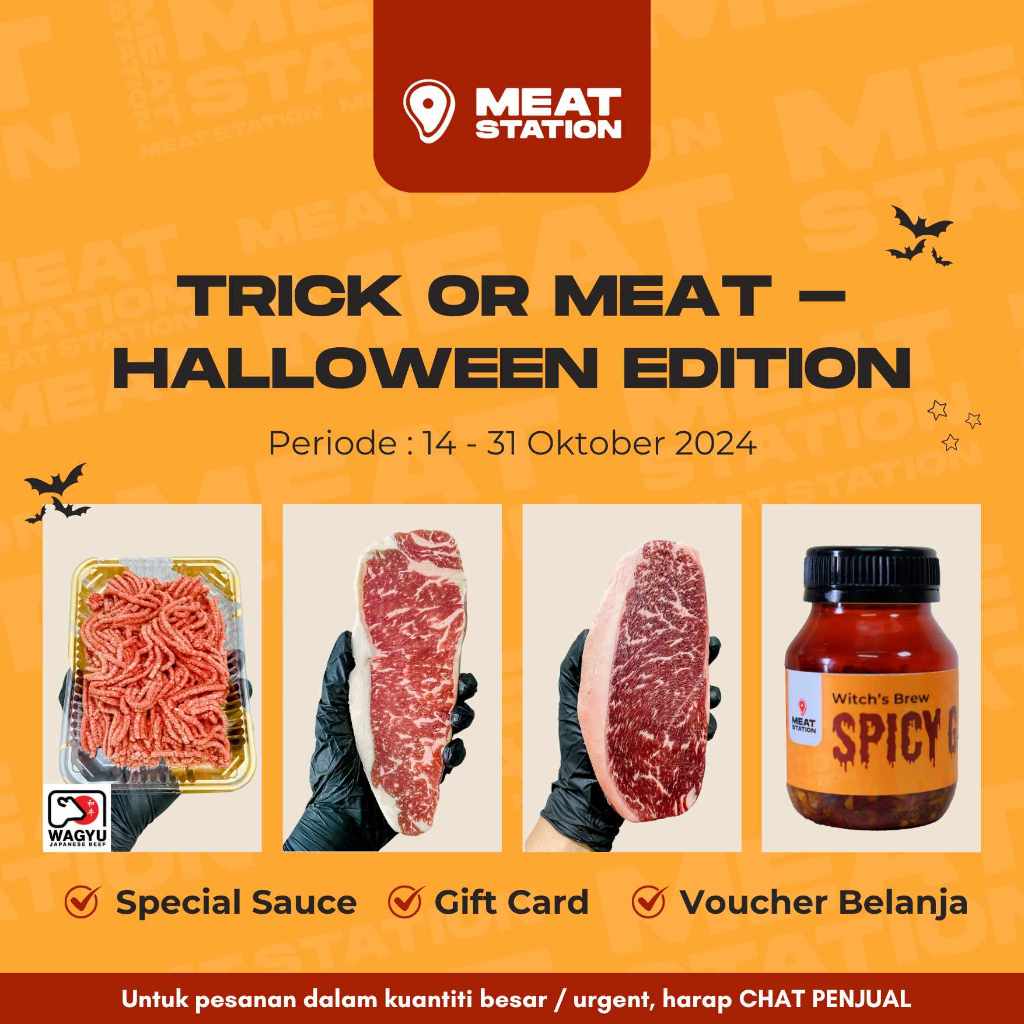 Jual Trick- Or- Treat With Meat / Witch's Fave Wagyu / Demon-Delicious ...
