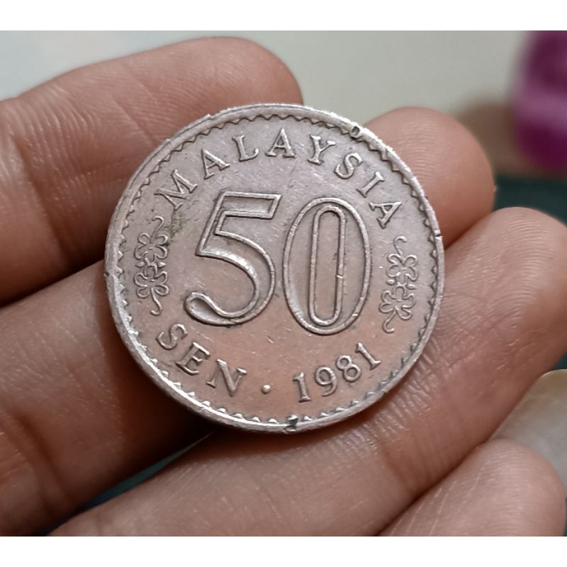 Jual koin 50 sen Malaysia seri gedung asli tahun random | Shopee Indonesia