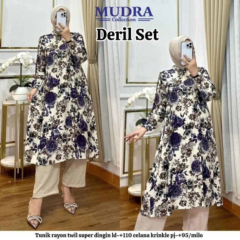 Jual DERIL SET, FLOSA SET, UNNA SET BY MUDRA COLLECTION | Shopee Indonesia