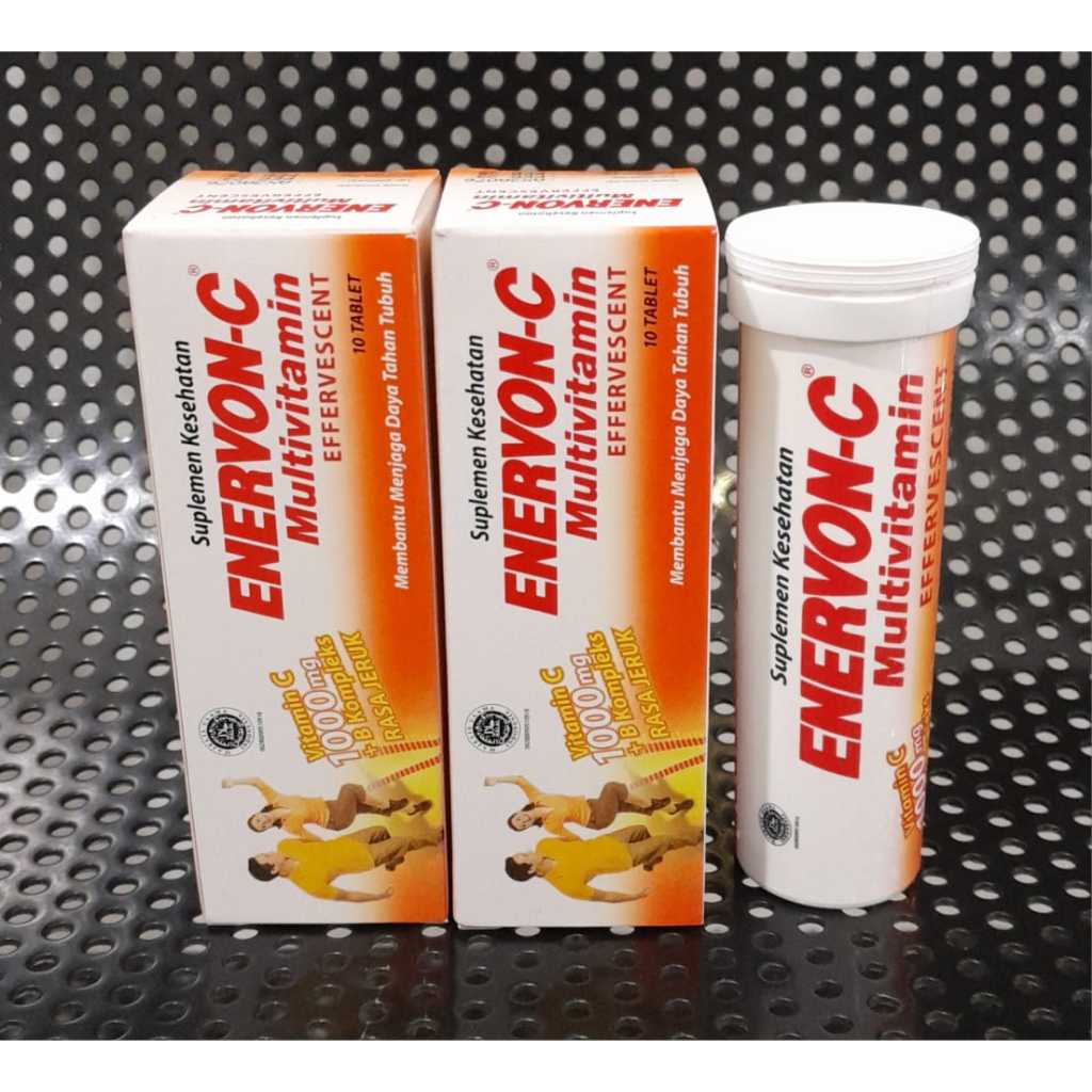 Jual Enervon-C Effervescent Vitamin C dan B Complex Suplement Daya ...