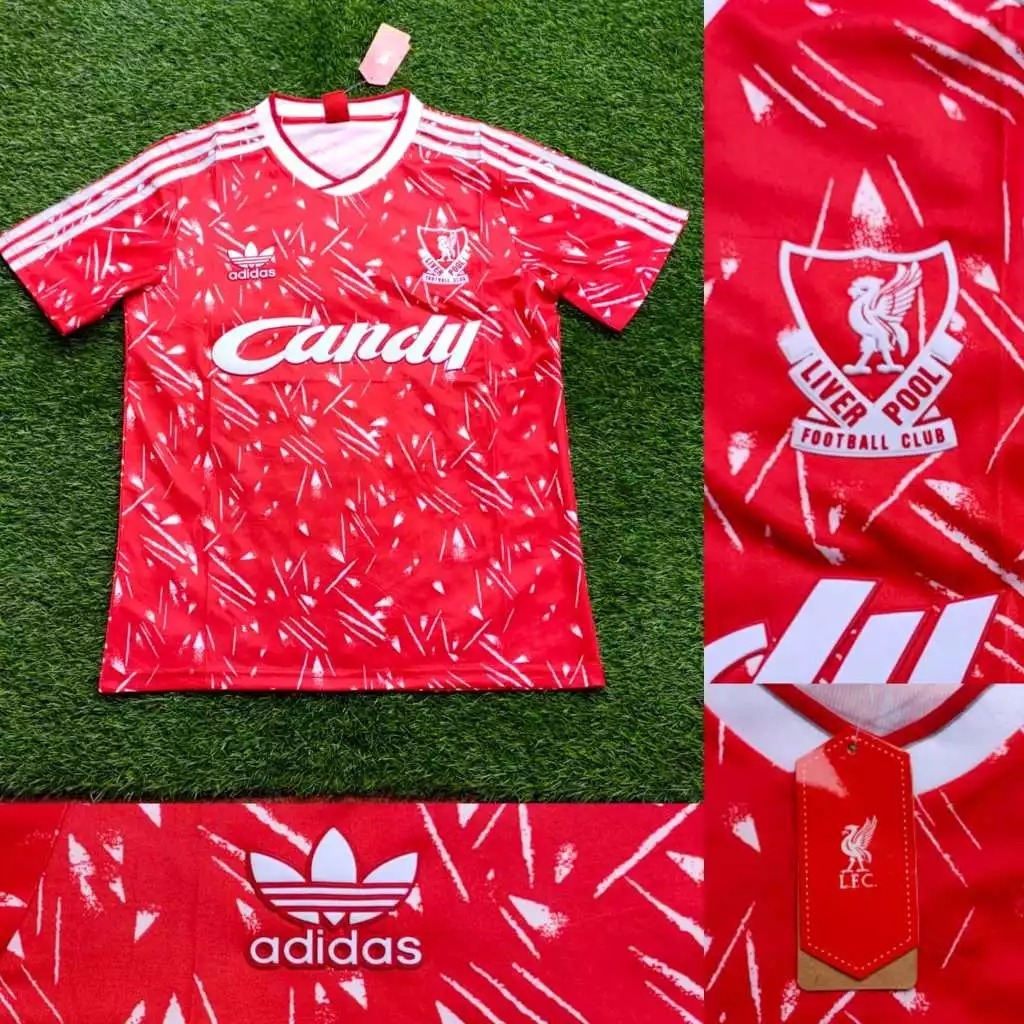 Jual JERSEY RETRO VINTAGE LIVERPOOL HOME CANDY 89/91 GRADE ORI CLASSIC ...