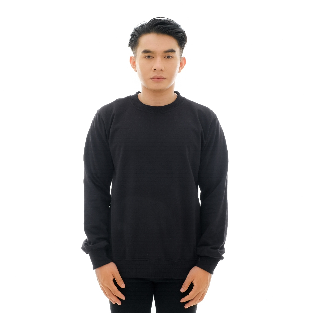 Jual Brofash Sweater Crewneck Oblong Polos Pria Cowok Dewasa Katun ...