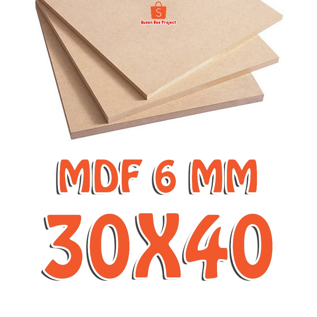 Jual PAPAN MDF UKURAN 30X40 Cm 6mm | Shopee Indonesia