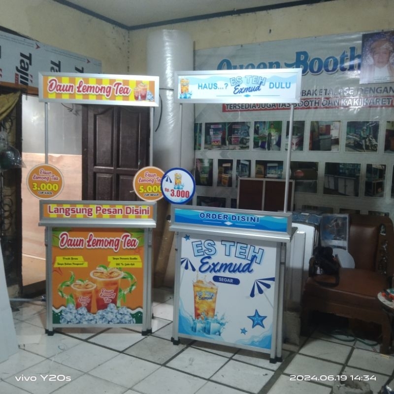 Jual Booth Portable Ukuran 80x50cm Full gambar | Shopee Indonesia
