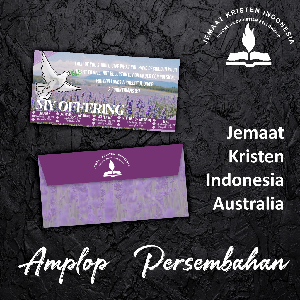 Jual Amplop Persembahan untuk Jemaat Kristen Indonesia Australia ...
