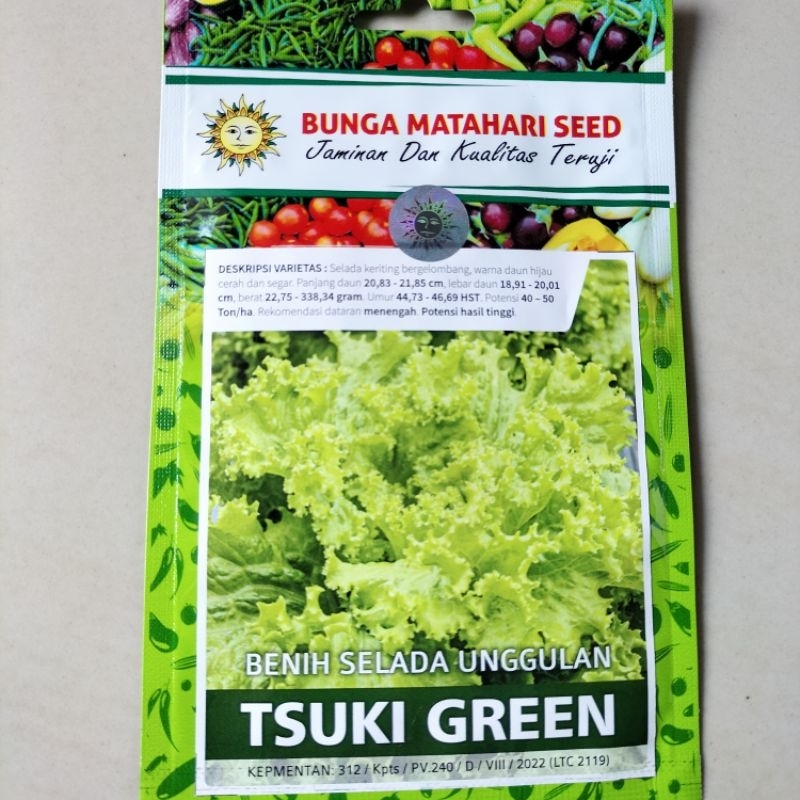 Jual BENIH BIBIT SELADA UNGGULAN TSUKI GREEN ISI 2GR CAP BUNGA MATAHARI ...