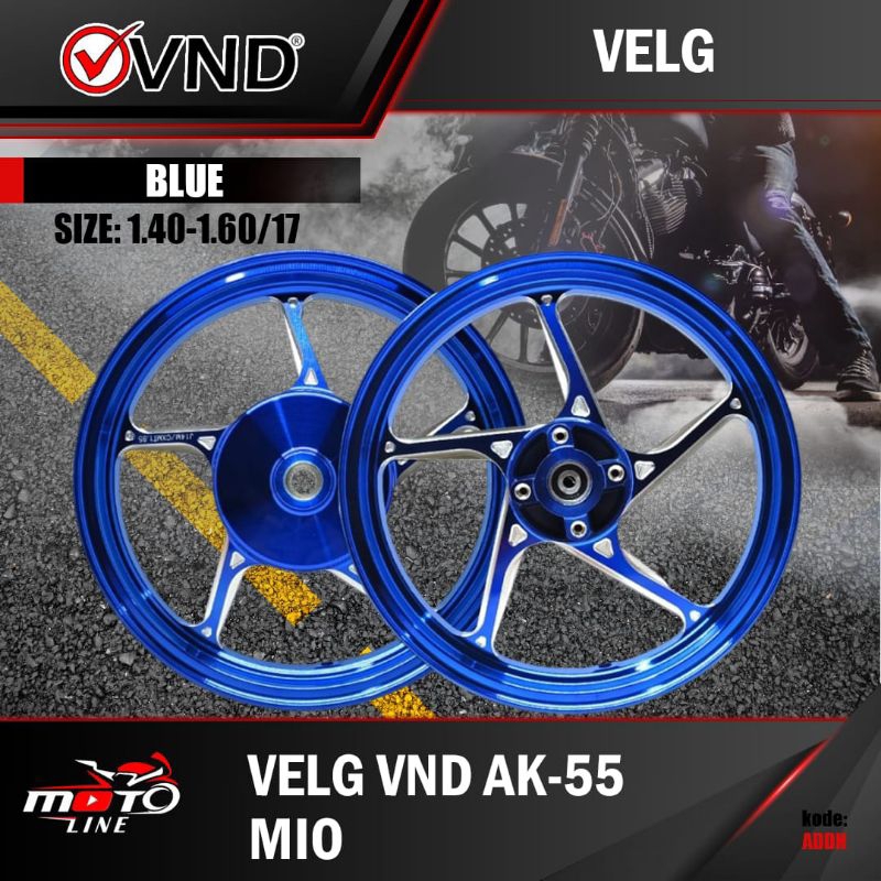Jual Velg VND Racing Ak 55 Mio Sporty / Mio Old / Mio J / Fino 1.60x14 & 185x14 | Shopee Indonesia