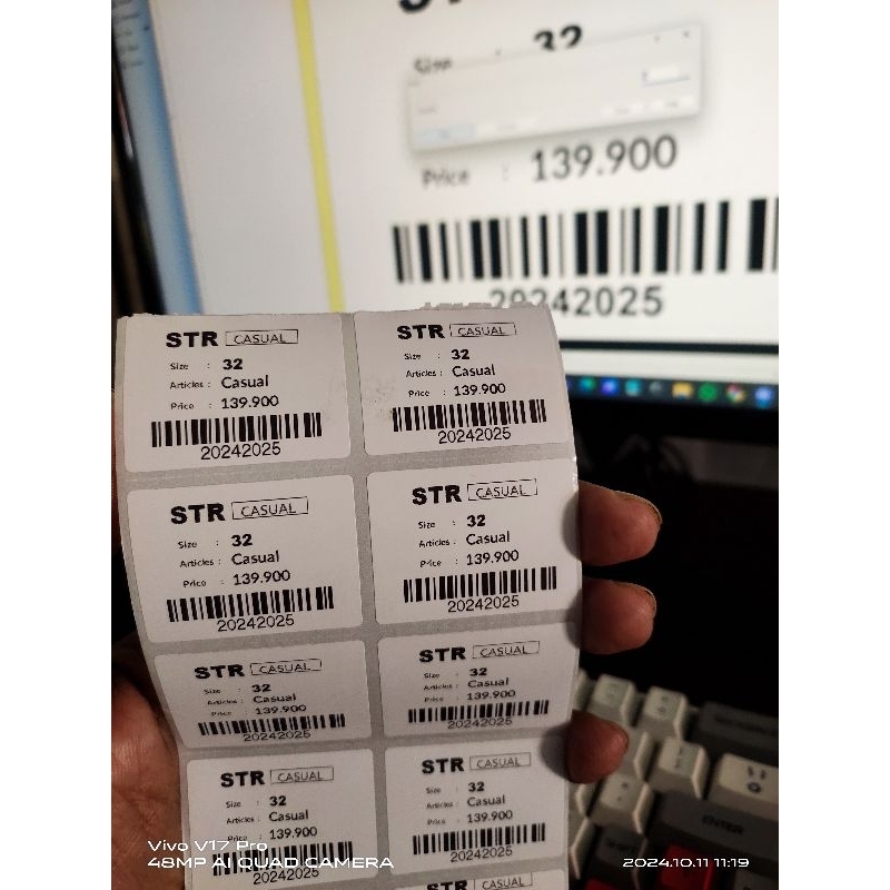 Jual Label Harga Custom Merk/Toko Isi 100 Lembar | Shopee Indonesia