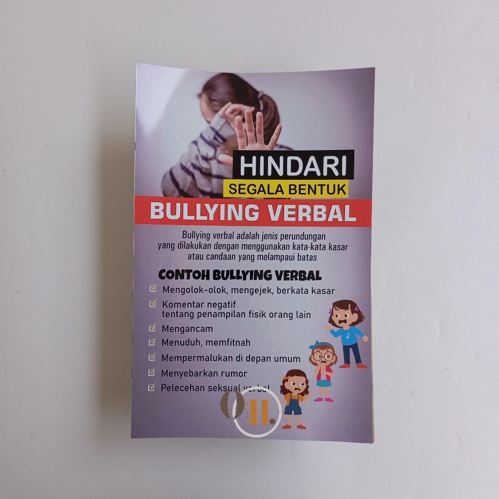 Jual Stiker Hindari Segala Bentuk Bullying Verbal - Contoh Bullying ...