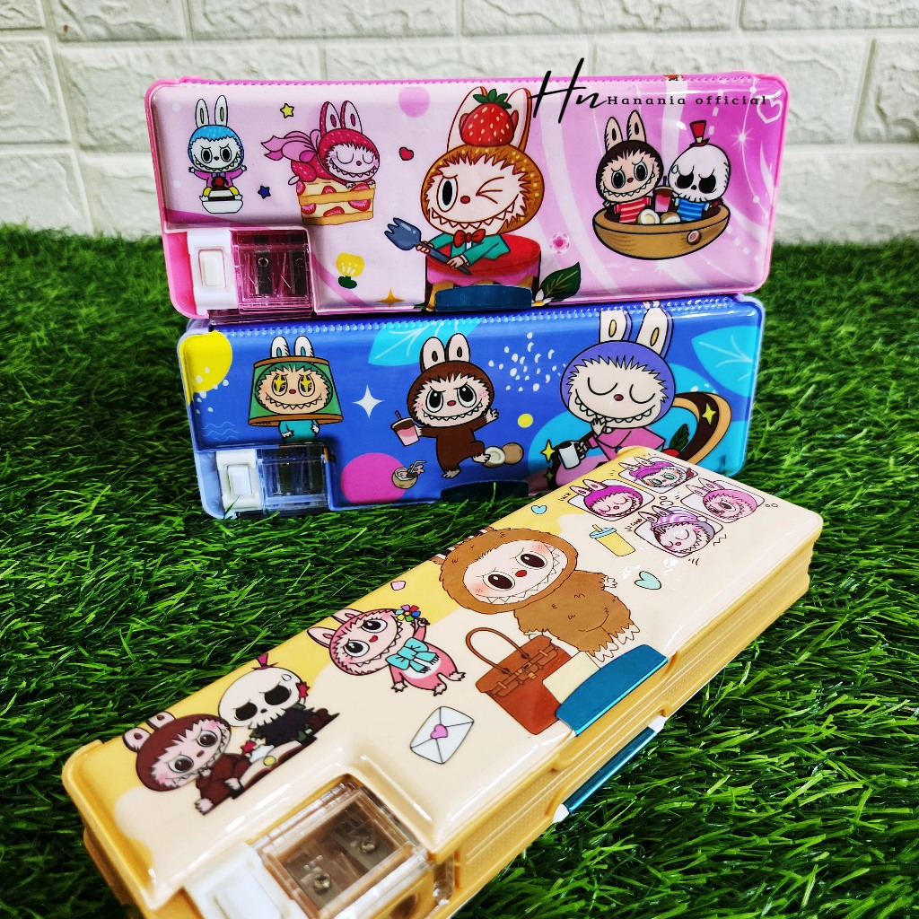 Jual KOTAK PENSIL MAGNET HOLOGRAM DZ-2042 KARAKTER LABUBU / KOTAK ...