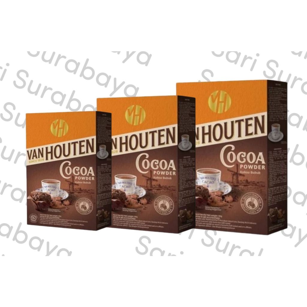 Jual VANHOUTEN COCOA POWDER 40GR/80GR/160GR | Shopee Indonesia