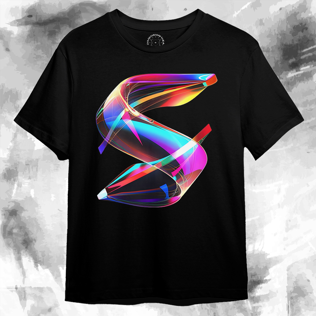 Jual 3DimensionWear - Kaos Distro Premium Original 3D Glass Letter S ...