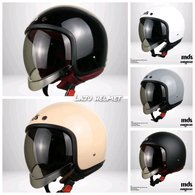 Jual HELM MDS MAGNUM MDS RETRO MDS BOGO ORIGINAL | Shopee Indonesia