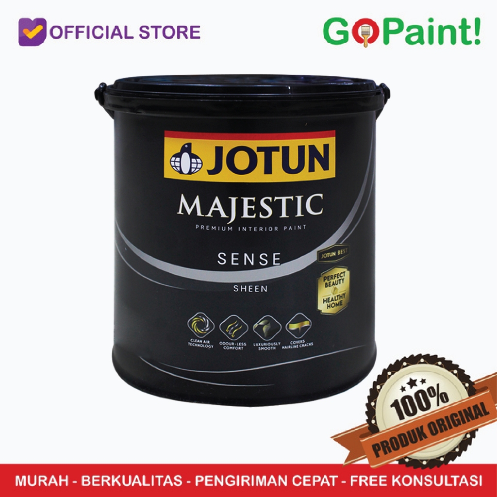 Jual Cat Tembok Rumah Interior Anti Noda Jotun Majestic Sense White 2.5 L | Shopee Indonesia
