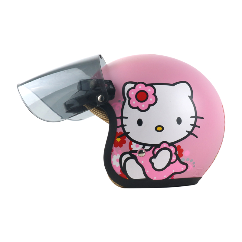 Jual ACN Retro Kids Helm Anak Junior Bogo hello kitty pink Usia 4 5 6 7 ...