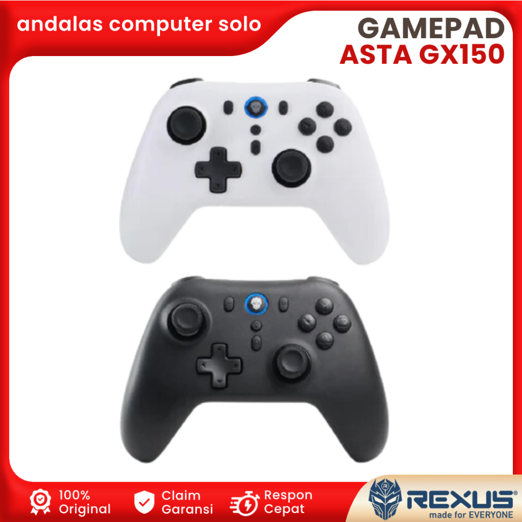 Jual GAMEPAD JOYSTICK WIRELESS PRO GAMING GAME PC REXUS ASTA GX-150 ...