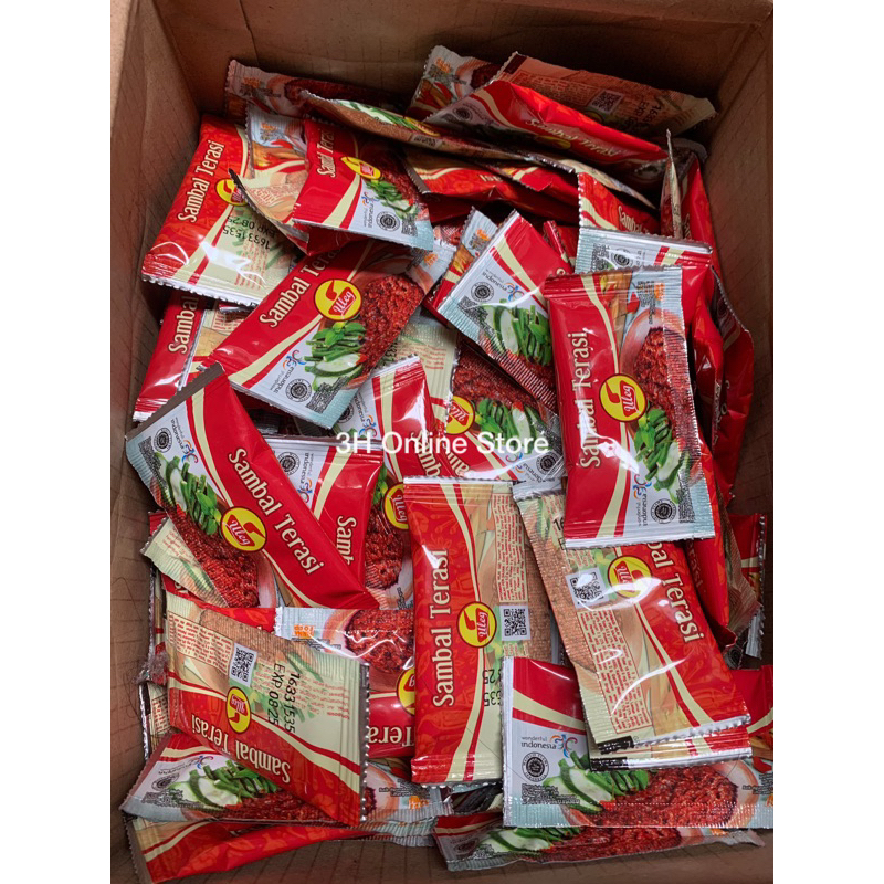 Jual Uleg Sambal Terasi Sachet Kecil 8 gram || Finna Sambal Terasi ...