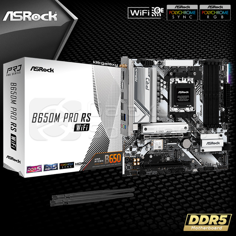 Jual Asrock B650M PRO RS WIFI - AMD B650 DDR5 AM5 Motherboard | Shopee ...