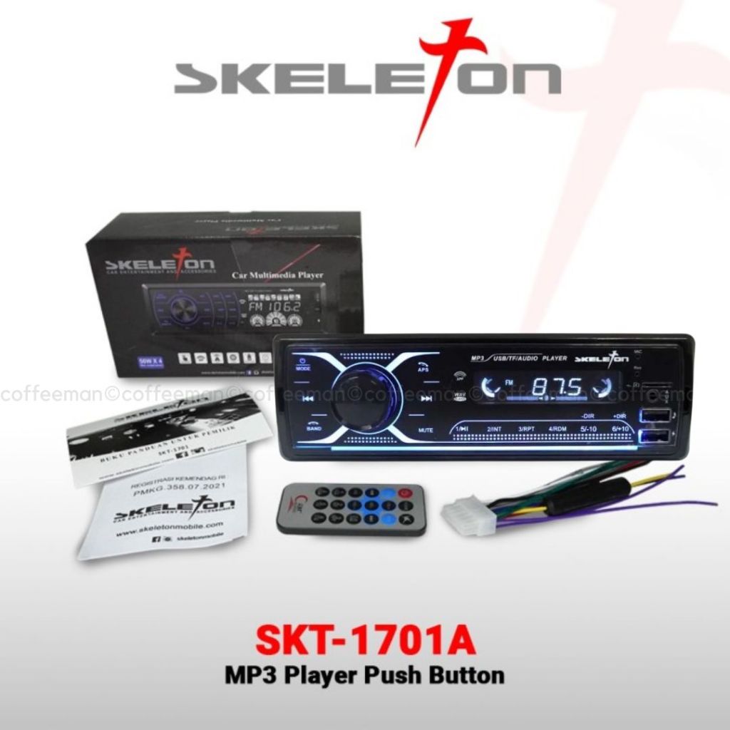 Jual Head Unit Single Din Mp3 Player Radio Bluetooth Tape Mobil USB ...
